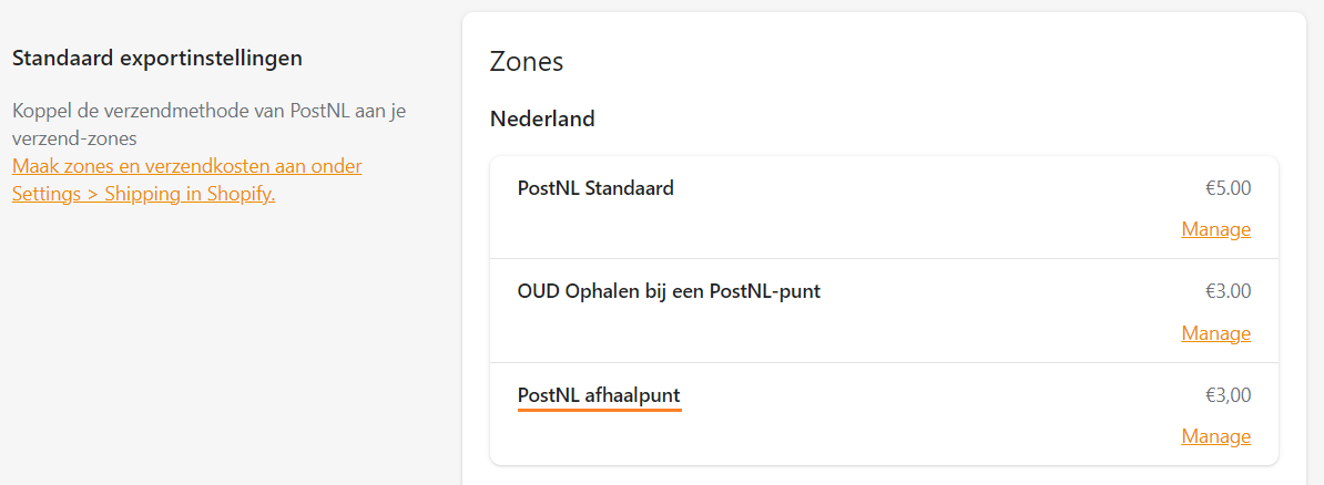 PostNL Shopify Manual